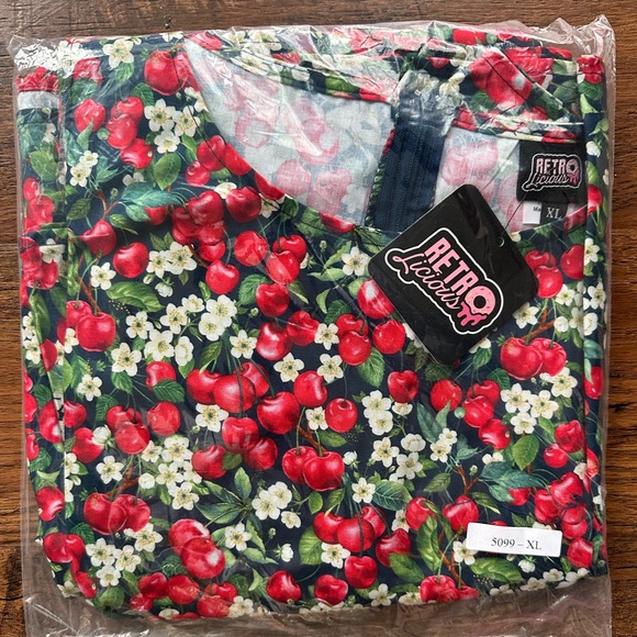 Retrolicious | Dresses | Cherry Good Print Vintage Style Dress By ...